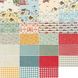Willow's Farm Charm Pack by Deb Strain; 42-5" Precut Fabric Quilt Squares