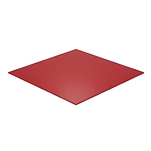 Falken Design falkenacrylic_2157_118_9x9 Acrylic Sheet, Plastic/Plexiglas/Lucite, 9" x 9-1/8", Red