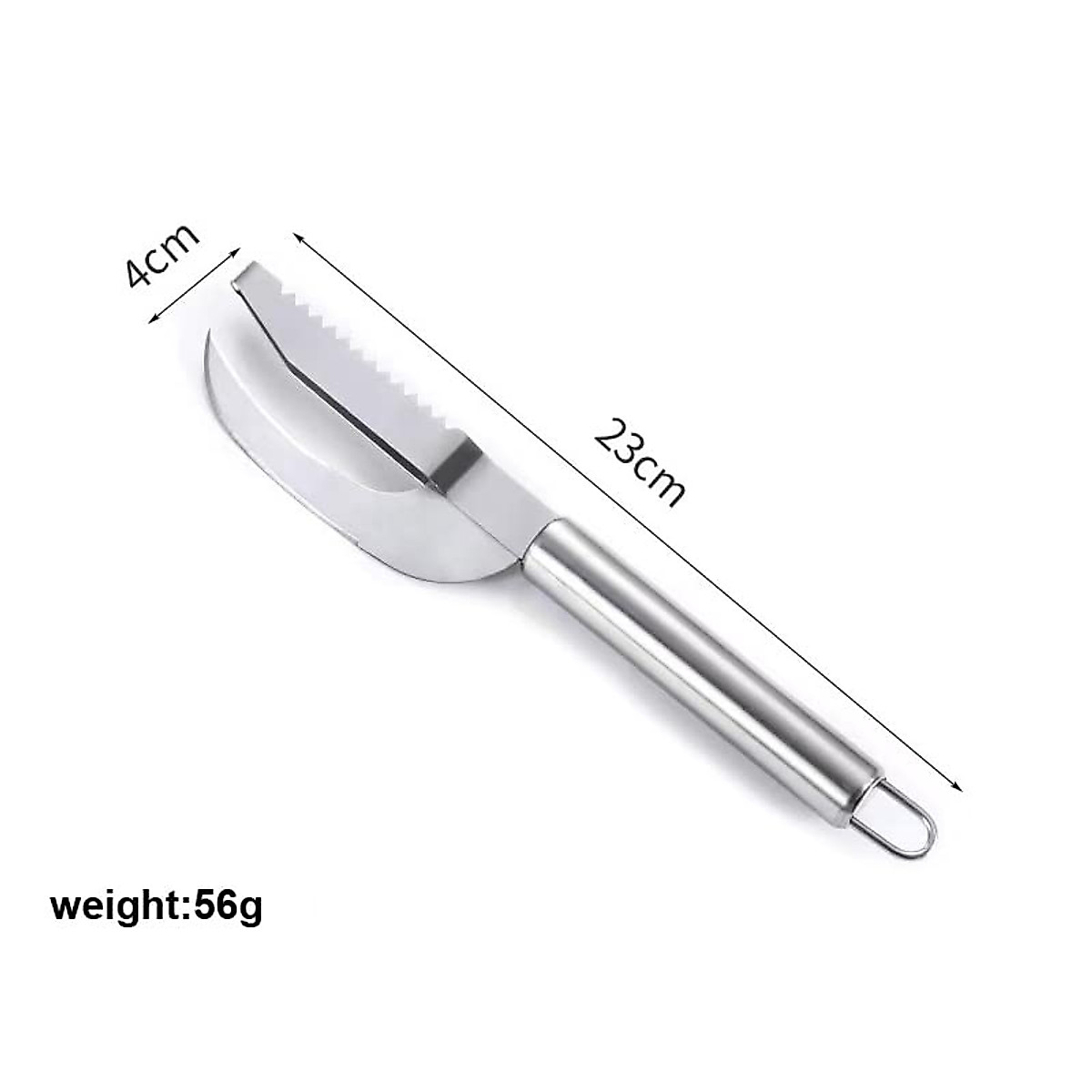 DABONGKEER 4 PCS Stainless Steel Fish Scaler and Gutting Knife Multifunctional Seafood Tool for Removing Scales Cleaning Fish and Shrimp ，430 Hot Treatment