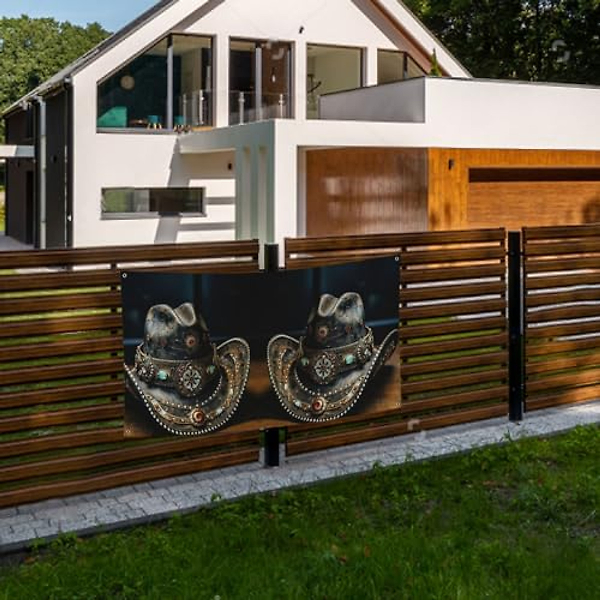 American West Rodeo Hat Personalized Party Banners-Vibrant Party Decorations For Birthday Parties And Events