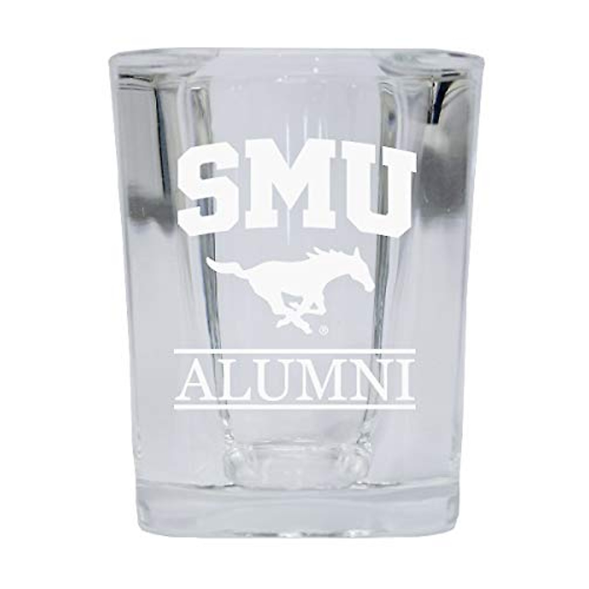 Southern Methodist University College Alumni 2 Ounce Square Shot Glass laser etched Officially Licensed Collegiate Product