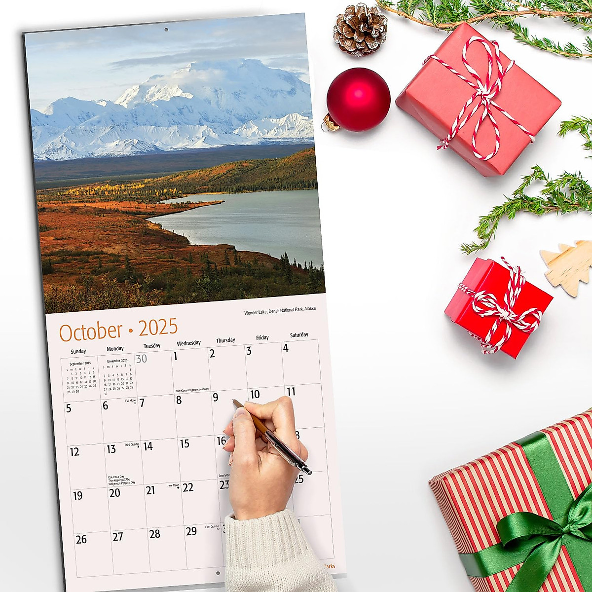 RED EMBER Untamed & Beautiful National Parks 2023 Hangable Monthly Wall Calendar | 12" x 24" Open | Thick & Sturdy Paper | Giftable | Wander Through Nature's Beauty