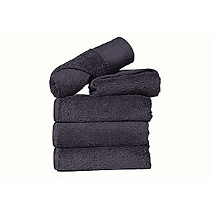 SELVEE Wash Cloth 100% Egyptian Cotton Grey (Stardust) Wash Clothes for Face and Body- Soft & Luxury Face Cloths for Washing Face and Body, Premium Face Towels 650 GSM, Pack of 5 (12"X12")