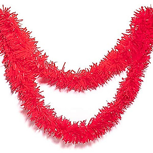 TCDesignerProducts Red Vinyl Twist Garland - 4" x 25' roll