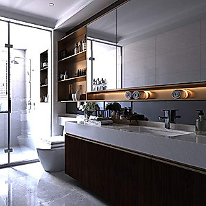 BAYYA Dark Brown Walnut Wood Grain Paper Waterproof Peel and Stick Wallpaper Black Walnut Decorative Furniture Sticker for Kitchen Cabinet Door Table Floor Shelf Drawer Liner Self-Adhesive Film