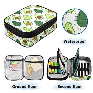 ZZKKO Colored Pencil Case Urban Monster Truck Car 96 Slots Pencil Holder with Zipper Large Capacity Pencil Case Organizer for Watercolor Pens Markers Kids Children