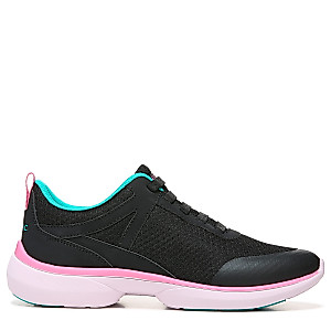 Vionic Women's Vortex Krisha Comfortable Leisure Shoes- Supportive Walking Sneakers That Include Three-Zone Comfort with Orthotic Insole Arch Support Black 9.5 Medium