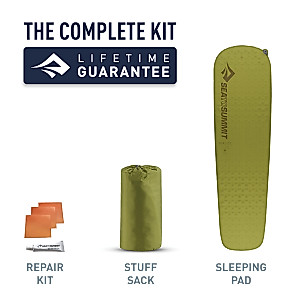 Sea to Summit Camp Self-Inflating Foam Sleeping Mat for Camping and Backpacking, Rectangular - Regular (72 x 25 x 1.5 inches)