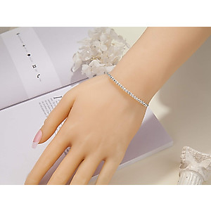 AnotherKiss Happy 21st Gifts for Her - Sterling Silver Bead Bracelet for 21st Birthday Gift, Adjustable Jewelry 7" - 10" Cord