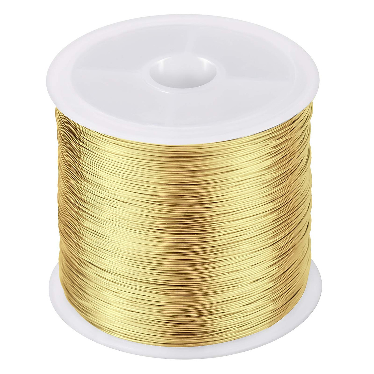 MIKIMIQI 328Ft Jewelry Wire Craft Wire 26 Gauge Tarnish Resistant Jewelry Beading Wire Copper Beading Wire for Jewelry Making Supplies and Crafting, 0.4mm X 100m (Gold)