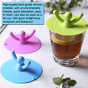 AKOAK 1 Pack Cute Human-Shaped Floor Drain Plug Household Kitchen Toilet Bathroom Shower Waterproof Silicone Sink Plug Bathtub Drain Plug Tool (Green)