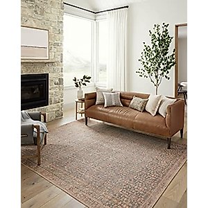 Loloi Angela Rose x Aubrey Blue/Terracotta 5'-0" x 7'-0" Area Rug