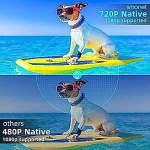 Movie Projector, SMONET 1080P HD Projector 7500L Home Projector Video TV Projector Mini Portable LED Projector Outdoor Indoor Wall Compatible with TV Stick Laptops PC PS5 HDMI USB