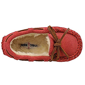 Minnetonka Cassie Slippers for Kids Hot Pink 4 M
