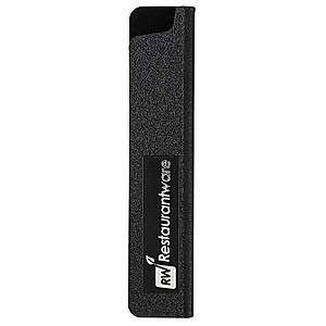 Restaurantware Sensei 4.7 x 1 Inch Knife Sleeve, 1 BPA-Free Knife Protector - Fits Paring Knife, Felt Lining, Black Plastic Knife Blade Guard, Durable, Cut-Proof