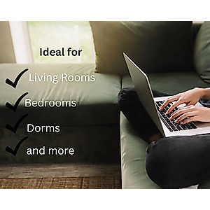 Westerly Oscillating Pedestal Fan, Adjustable Height, 3 Speeds, for Bedroom, Living Room, Home Office and College Dorm Room, 18", Black (2)