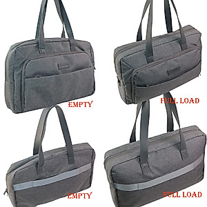 Bomocillio Laptop Bag 15 15.6 Inch Laptop Case Computer Bag Briefcase Messenger Shoulder Bag For Women Men Large Shockproof Grey