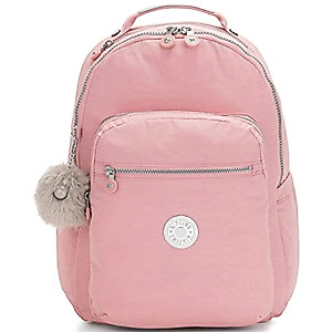 Kipling Women's Seoul 15" Laptop Backpack, Durable, Roomy with Padded Shoulder Straps, Bridal Rose, One Size