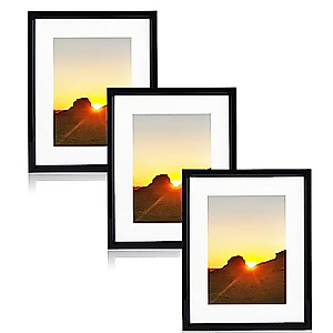Aynoo 11x14 Picture Frame In Black 3 Pack 8x10 11x14 Picture Frame Black Set of 3 Wood Collage Display Pictures 8x10 11x14 inch Picture Frame in Black for Wall Display Photos 11x14