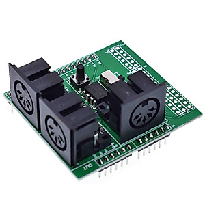 MIDI Shield Musical Breakout Board Instrument Digital Interface Adapter Plate for Compatible Arduino Adapter Board Module