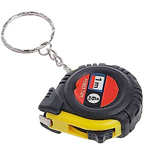 Bestmaple Mini Retractable Tape Measure Ruler Measure Keychain 1PCS