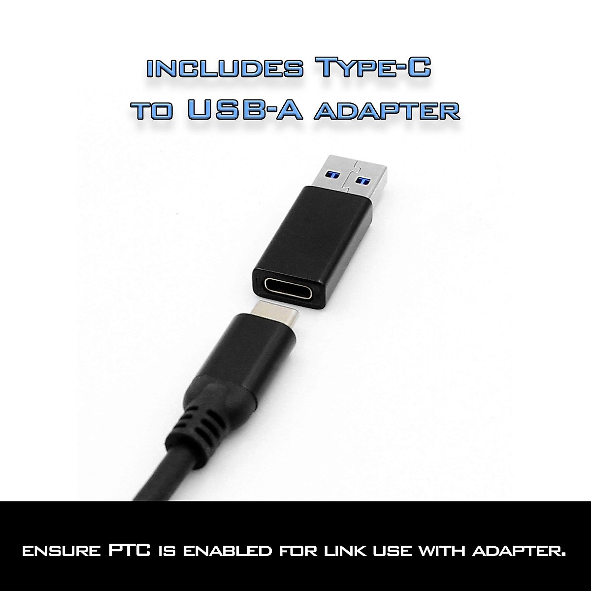 CASEMATIX 13FT USB C Cable Compatible with Oculus Quest 2 Link - USB 3.2 Type-C High-Speed Data and Charging Compatible, Included USB-A Adapter
