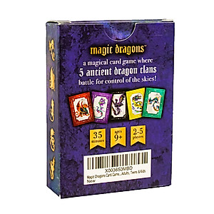 Magic Dragons Card Game - New! - Trick-Taking, Card-Capture Family-Friendly Dragon Game | Fun Card Games for Adults, Teens & Kids | 2-5 Players | 9+