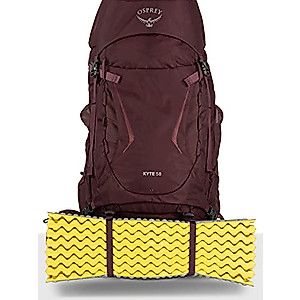 Osprey Kyte 58L Women's Backpacking Backpack with Hipbelt, Elderberry Purple, WM/L