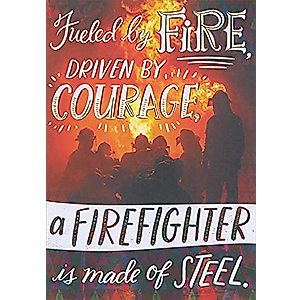 Designer Greetings Firefighter Made of Steel : Fire Academy Graduation Congratulations Card
