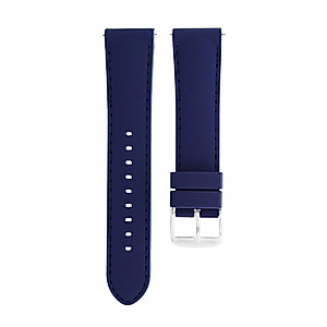 Ewatchparts 20MM RUBBER DIVER WATCH STRAP BAND FOR IWC PILOT PORTUGESE TOP GUN WATCH BLUE