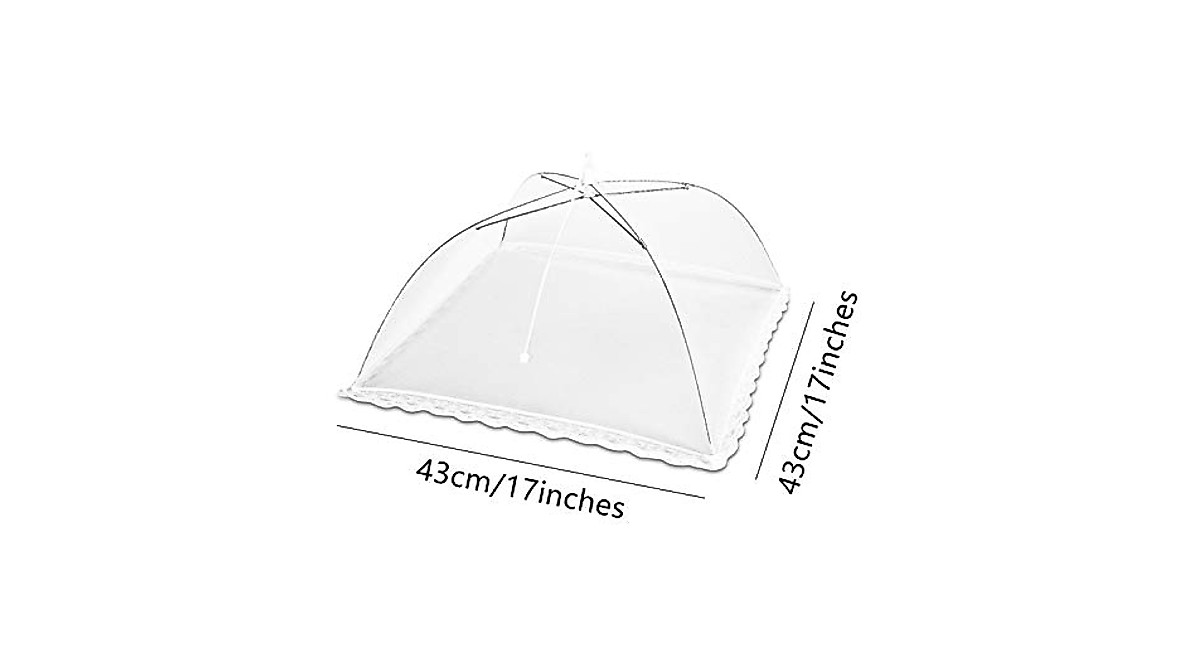 Mesh Food Cover Tent Umbrella - 6 Pack for Outdoors & Parties