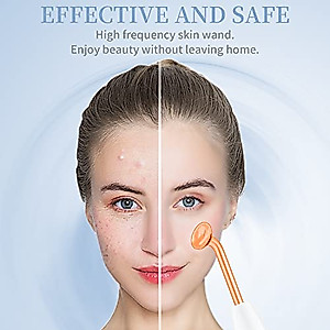 High Frequency Facial Machine - TUMAKOU Portable Handheld High Frequency Facial Skin Wand Machine with 4 Different Tubes