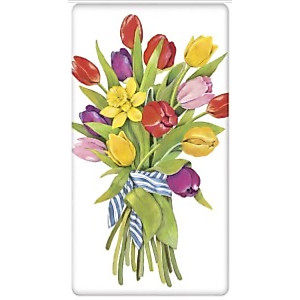 Mary Lake Thompson BT509 Tulips Cotton Flour Sack Dish Tea Towel 30 Inches x 30 Inches