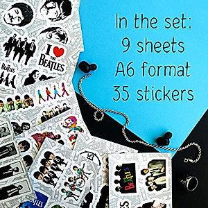 BulbaCraft 35 Pcs The Beatle Stickers for Adults, The Beatle Gifts, The Beatle Memorabilia and Gifts, The Beatle Merch, The Beatle Products, Sticker for The Beatle Mug, Beatle Birthday Party Decorations