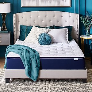 Sleep Innovations Skyler 12 Inch Cooling Gel Memory Foam Mattress, Fiber Fill Pillow Top, Twin Size, Bed in a Box, Medium Plush Feel