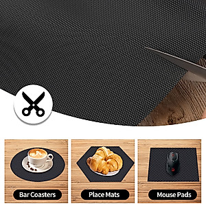 Kitchen Shelf Liner Drawer Liners, Non-Adhesive Refrigerator Liners Waterproof Fridge Mats with Strong Durable Kitchen Cabinets Mat for Drawers, Shelves, Pantry