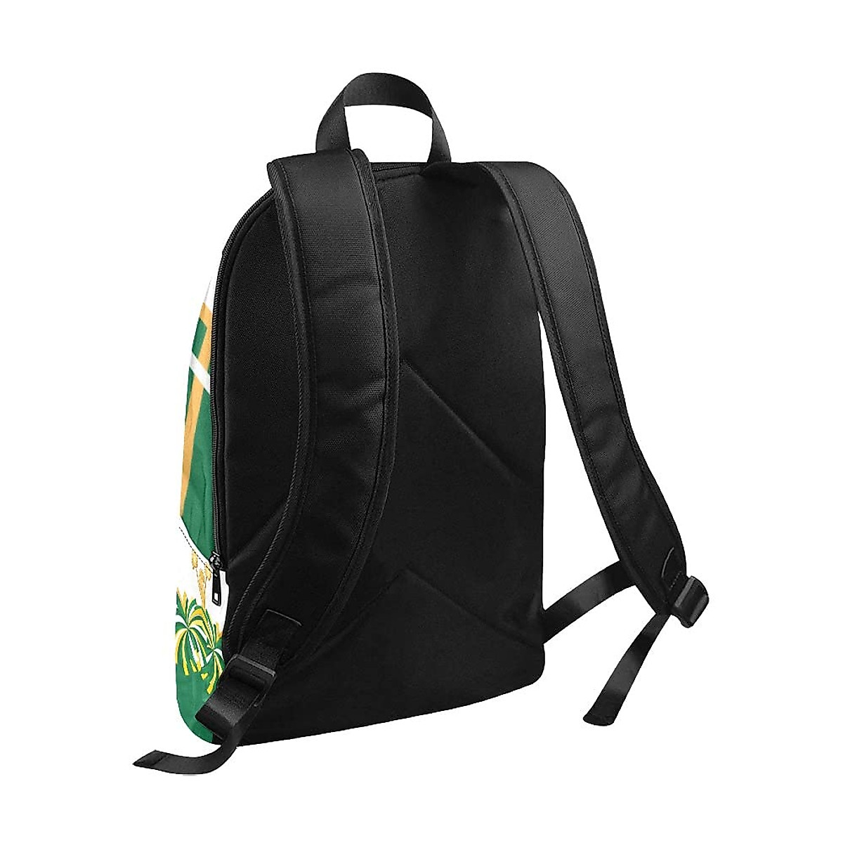 CUXWEOT Personalized Cheer Cheerleader Gold Green Backpack with Name Custom Travel Bag for women Men