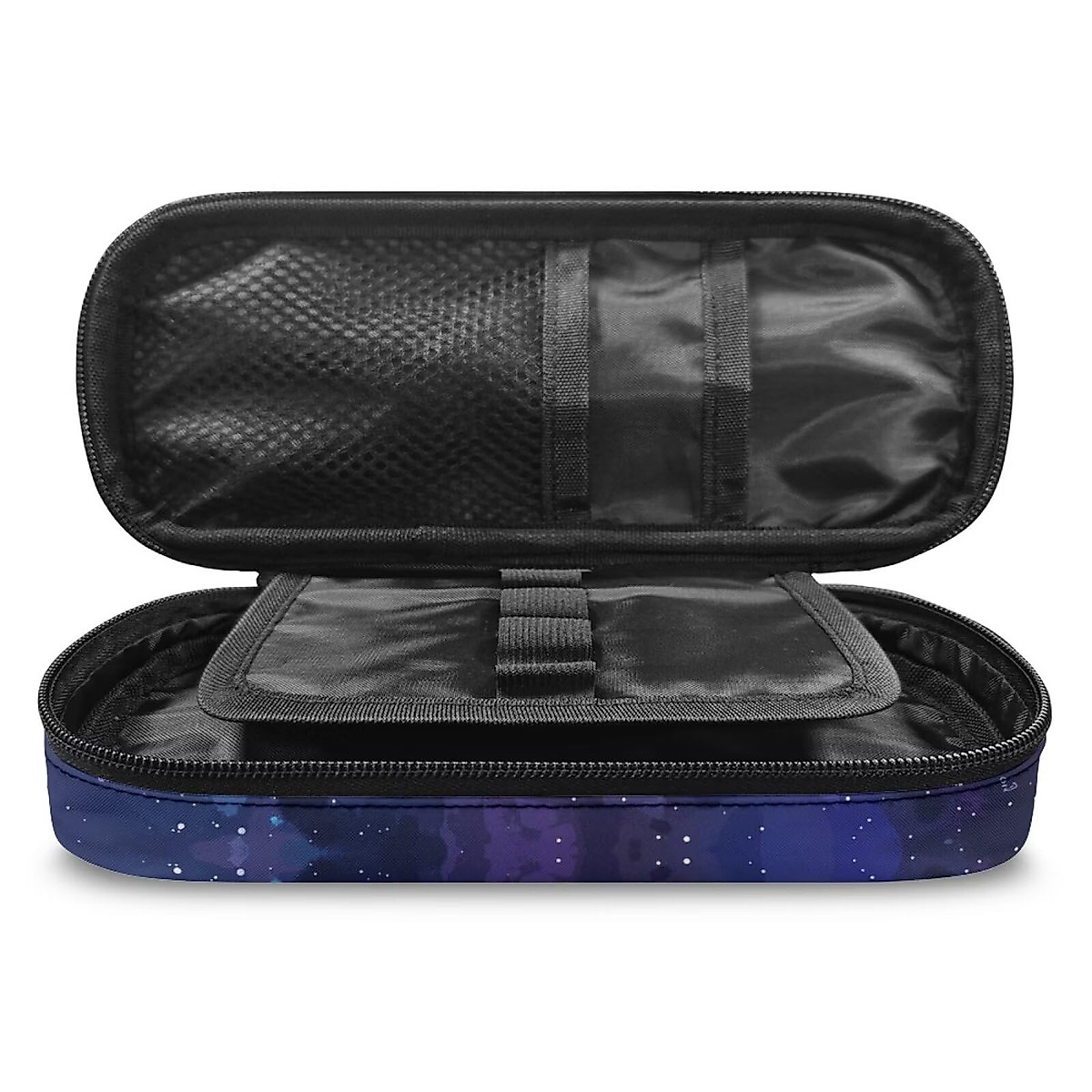 Lotusorchid Galaxy Axolotl Pencil Bag Pen Case, High Capacity Cute Students Kids Pencil Pouch with Zipper, Large Opening Handy Pen Holder Bag Cosmetic Bag Multi-function Bag for Office School