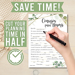 20 Greenery Juegos Para Baby Shower En Español - Juegos De Baby Shower En Español, Hilarious Baby Shower Games In Spanish, Spanish Baby Shower Games, Baby Shower Bingo Español, Quien Conoce Mas A Mama