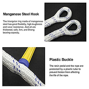 LQX Window Ladder Escape Rope Ladder 2-9 Story Homes, Emergency Climbing Rope Ladders for Kids and Adults Flame Resistant Safety Rope Ladders/18M