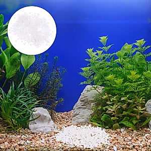 balacoo 1 Pack Fish Tank Rocks Clear Vase Stuffing Gemstone Tank Gravel Socking Stuffers Fish Tank Rock Decor Fish Tank Accessories Naturales Bulk Glass White Plant