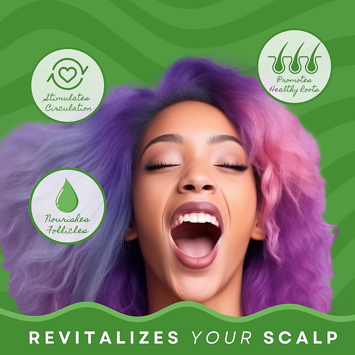 C B SMOOTHE Oil, Natural Hair Growth Serum with Tea Tree, Peppermint, Jamaican Black Castor - 4oz, Non-Greasy, Anti-Itch Scalp Moisturizer, Boosts Circulation & Edge Regrowth, Unisex