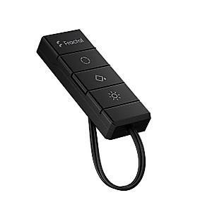 Fractal Design Adjust 2 Manual ARGB Controller for All Standard 5V ARGB LED Fans Strips and Devices Chaining Y-Cable Adapter Included