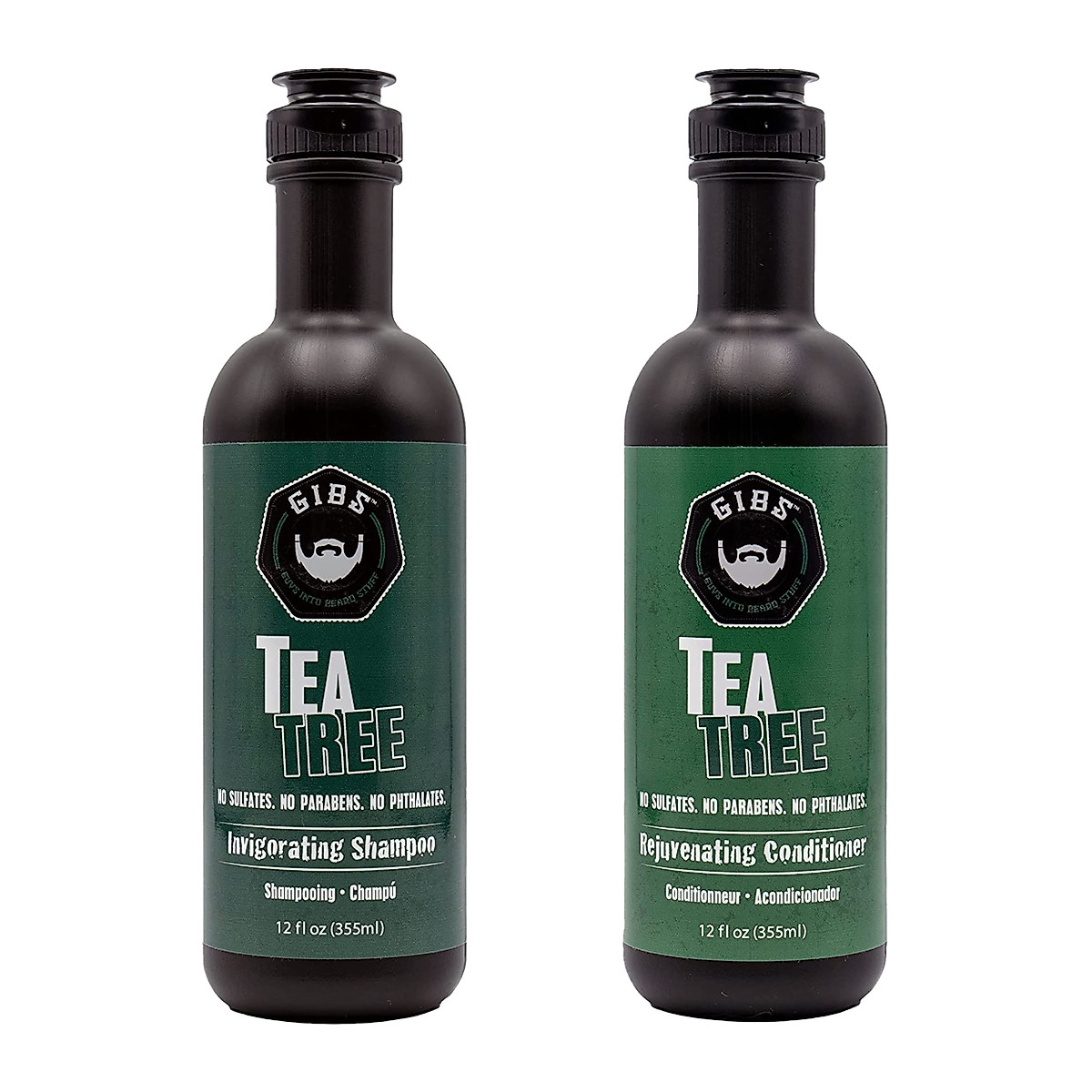 GIBS Tea Tree Shampoo & Conditioner Set, Each 12 fl oz