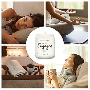 PETALSUN Engagement Gift, Handmade Lavender Engagement Candle, Engagement Gifts for Couples, Engagement Gifts for Her, Bride to Be Gifts