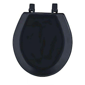 UYSB 17 Inch Standard Wood Toilet Seat - Black Toilet seats Bathroom accessories Toilet seat Toilet seat cover Home improvement Toilet seat risers Sitz bath for toilet seat Toilet seats Raised t
