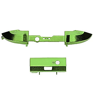 Full Game Controller Plating Button Set, Beautiful Appearance Game Handle Accessories Compatible Unique for Series X(Electroplating Green)
