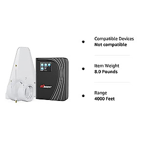 Cell Phone Signal Booster, 4G LTE 5G Cell Phone Booster with LCD Touch Screen Cover 4,500 Sq Ft for Home Office All U.S. Carriers Verizon, AT&T, T-Mobile 65dB High Gain Support All Band | FCC Approved