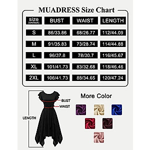 MUADRESS Women's Flutter Sleeve Cocktail Party Dresses Fit Flare Swing Bridesmaid Dress Homecoming Dress for Teen Black S