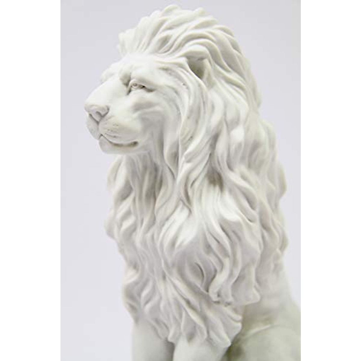15" Sitting Down Aggressive Lion Statue Figurine Figure Vittoria Collection Made in Italy Indoor Outdoor Garden